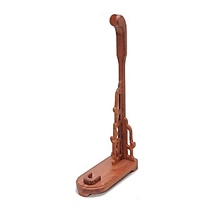 LUCKNIGHT Display Stand Vertical Wood Sword Rack Stand Sword Holder Bracket Hook for Samurai Wakizashi Tanto Standard Swords Sword Stand