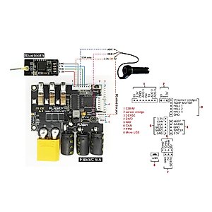 FLIPSKY V4 Version Wireless Bluetooth Module 2.4G for Electric Skateboard Based Upon The nrf51_esc Project Wireless DC 2V-12V 115200 baudrate for ESC Project