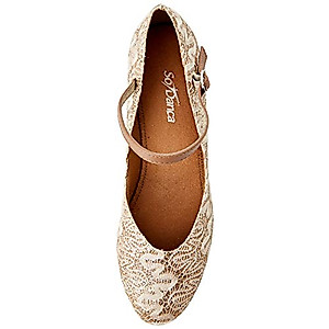 So Danca Women's Ballroom & Latin Shoes, Gold Gold Sparkle Gold Sparkle, 7.5