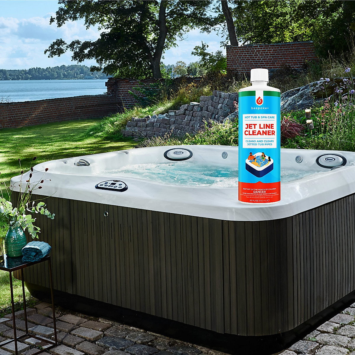 Bespoke+ Spa Jet Cleaner - Hot Tub Flush & Spa Purge Chemical - Fast Acting Spa Jet Line Cleaner for Hot Tubs & Jetted Tub Cleaner - Bathtub Jet Cleaner & Spa Purge Hot Tub Jet Line Cleaner 32oz