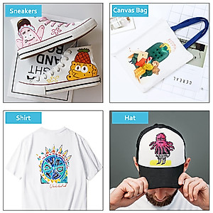 Fabric Markers, Lelix 30 Permanent Colors Dual Tip Fabric Pens for Writing Painting on T-Shirts Clothes Sneakers Canvas Pillowcases, Child Safe & Non-Toxic for Kids Adults