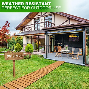 LINSHRY 10FT Wooden Garden Pathway, Outdoor Roll Out Decorative Garden Walkway, Weather-Resistant Non-Slip Hardwood Walkway Pavers for Garden, Backyard, Beach, Wedding Party Pathways