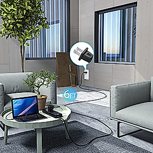 LENCENT 2 Prong Power Strip, Polarized 3 Prong to 2 Prong Outlet Adapter, 1700J Surge Protector, 6ft Extension Cord, 10 AC Outlets & 4 USB(5V 3.4A Max), Wall Mountable, Ideal for Non-Grounded Outlets