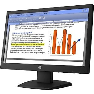 HP 18.5-Inch Screen LED-Lit Monitor Black (V5E94A6#ABA)