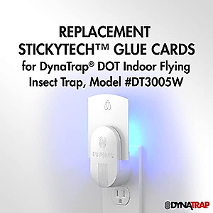 DynaTrap 23005-0612 DOT StickyTech Replacement Indoor Flying Insect Trap Glue Cards - 6 Pack