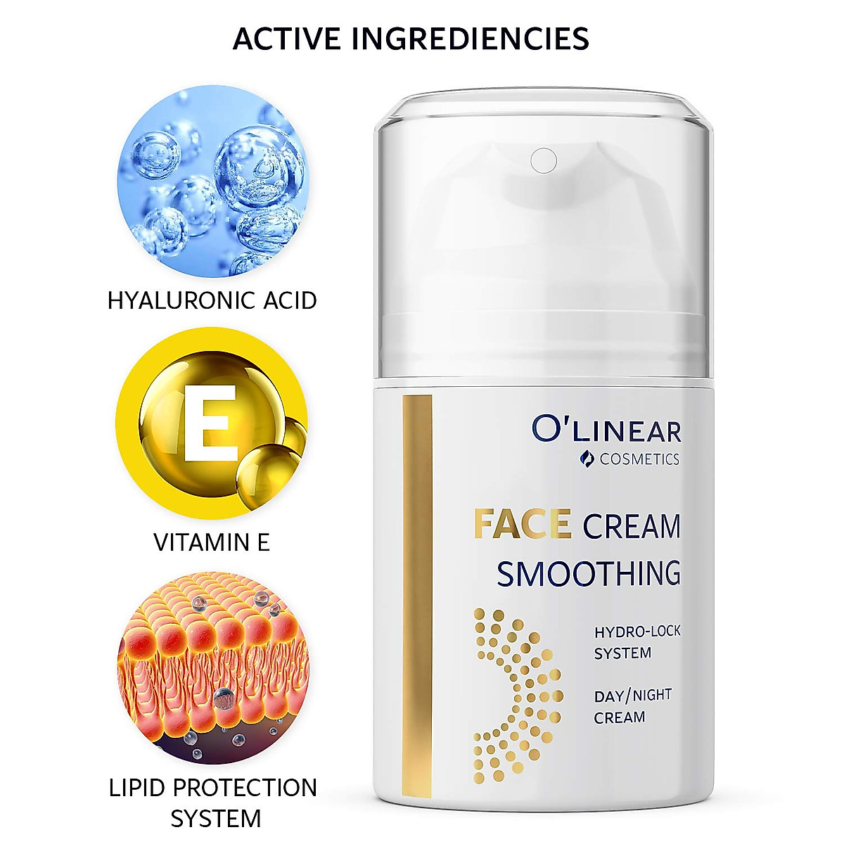 Face Moisturizer for Women - Day and Night Face Cream - Facial Moisturizer with Hyaluronic Acid - Hydrating Face Moisturizer Good for Dry and Sensitive Skin - Your Skin Care Routine - Vegan, 1.7 Fl Oz