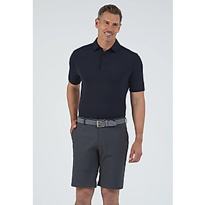 IBKUL Men's Athleisure Wear Sun Protective UPF 50+ Icefil Cooling Tech Short Sleeve Polo 94199 Peri Solid S