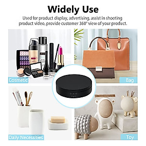 Mcbazel 360 Degree Rotating Display Stand, 5.4 Inch Motorized Spinning Platform, Electric Lazy Susan, Turntable Table Base for Photography, Jewelry, Watch, Cup - Max Load 3kg, Black