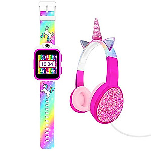 PlayZoom 2 Kids Smartwatch & Headphones - Video Camera Selfies STEM Learning Educational Fun Games, MP3 Music Player Audio Books Touch Screen Sports Digital Watch Gift for Kids Toddlers Boys Girls