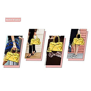 JHVYF Satchel Purses and Handbags for Women Shoulder Tote Bags Yellow K025