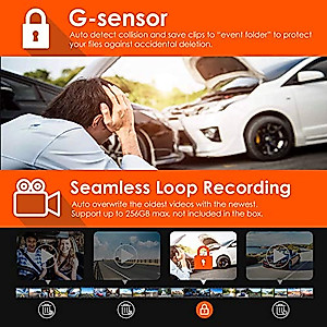 Bundle: Vantrue N4 Three Channel Dash Cam + Type C USB Port Hardwire Kit