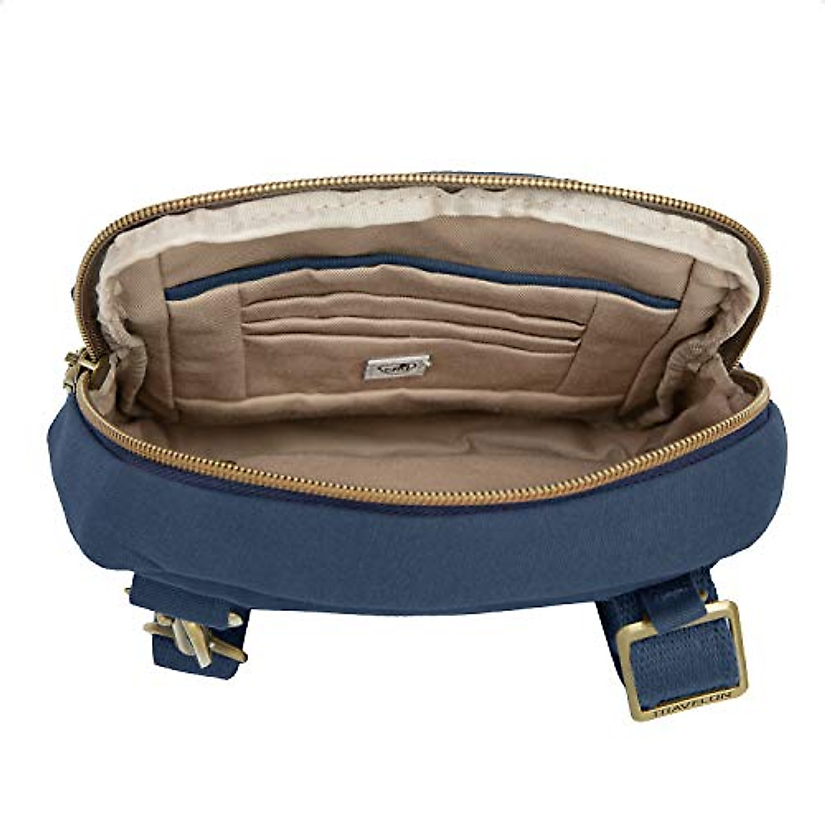 Travelon: Anti-Theft Courier Small N/s Slim Travel Bag - Navy