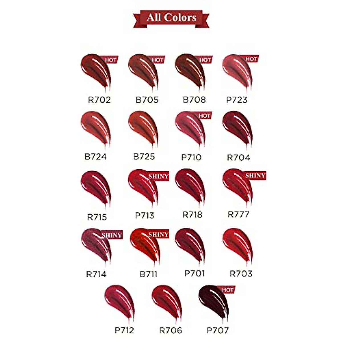 COLORKEY Lip Gloss Mirror Series, Hydrating Lip Gloss with Essential oil, High Shine Glossy Lip Tint, Hydrated & Fuller-looking Lips, Long-Lasting Liquid Lipstick(P710)