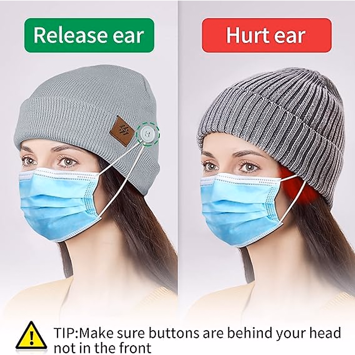 Senose Winter Beanie Hat, Knitted Long Scarf and Touchscreen Gloves Set for Men Women, Slouchy Skull Cap Neck Scarves