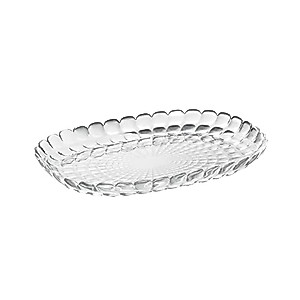 Guzzini 27960100 Guzzini Tray, Bon, Clear, 12.6 x 8.9 x 1.2 inches (32 x 22.5 x 3 cm), S