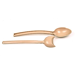 SP Ableware 746231000 Covered Spoon, Beige, Pack of 2
