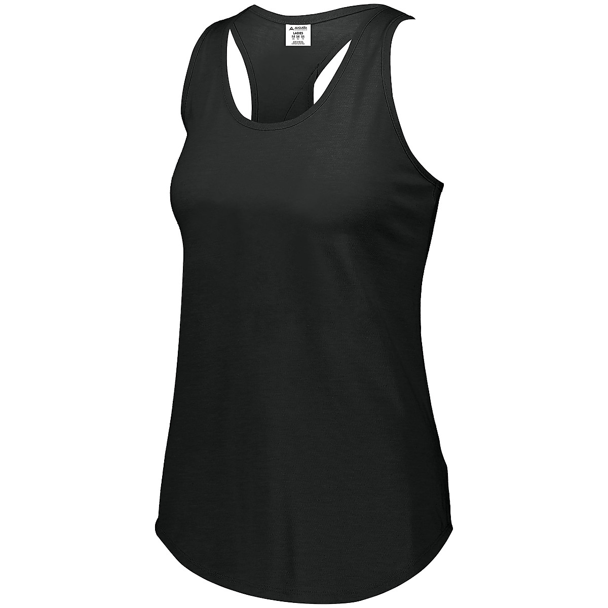 Augusta Sportswear Womens Lux Tri-blend Tank, Black Heather, 2XL