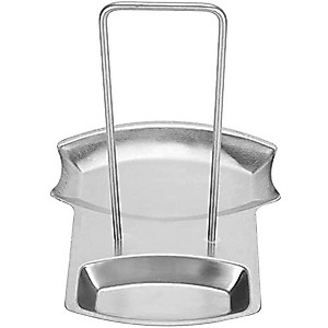 DRNKS Spoon Frame Stand Lid Organizer Lid Storage Rack 304 Stainless Steel Thick Pot Lid Stand for Home Kitchen Applicable to kitchen stove