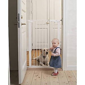 BabyDan Scandinavian Pet Design Pressure Gate Extra Tall 41" - White