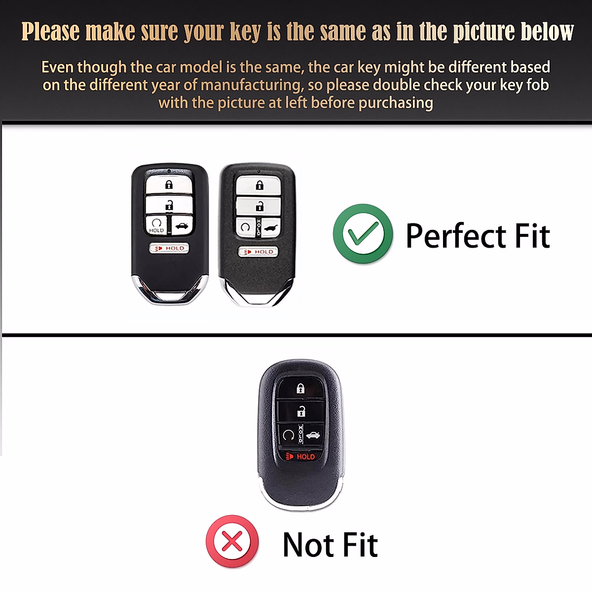 Key Fob Cover for Honda, Silicone Key Fob Case Shell with Keychain Compatible with Honda Accord Civic Pilot CRV HRV CRZ Fit Odyssey Ridgeline Passport JED Spirior Crider Crosstour 2017-2021 (2Pcs)