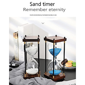 Premium Large Hourglass Sand Timer 60 Minutes, Decorative Sandglass Clock, Modern Hour Glass Timers Gift for Men & Women, Time Management Tools for Classroom Kitchen Home Office Desk Decor