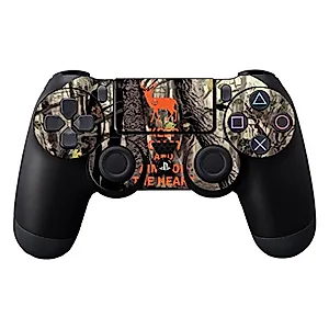 MightySkins Skin Compatible with Sony PS4 Controller - Deer Hunter | Protective, Durable, and Unique Vinyl Decal wrap Cover | Easy to Apply, Remove, and Change Styles | Made in The USA