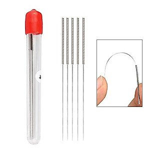 5Pcs Stainless Steel Cleaning Needle 0.15mm 0.2mm 0.25mm 0.3mm 0.35mm 0.4mm Part Drill for V6 Nozzle 3D Printers Parts liuqiangmeiguo (Size : 0.2mm)