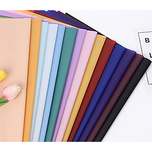 Leoyoubei 20 Sheets Flower Bouquets Wrapping Paper,Waterproof Frosted Gift Packaging Paper,Gift Box Packaging,Packaged on Both Sides Paper Bundle Florist Bouquet Wraps Material 22.8” (Royal Blue)