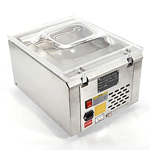 22" Vacuum Sealer Machine, 110V Automatic Commercial Kitchen Food Chamber Desktop Digital Seal Vacuum Packaging Machine Sealer