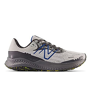 New Balance Men's Dynasoft Nitrel V5 Trail Running Shoe, Rain Cloud/Phantom/Egg Yolk, 10 X-Wide