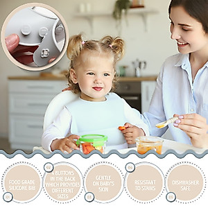 Jocate Premium 5oz Borosilicate Glass Baby Food Storage Jars with Leakproof Lids | Glass Baby Food Jars | Baby Food Containers Glass | Baby Containers Freezer, Dishwasher, Oven & Microwave Safe