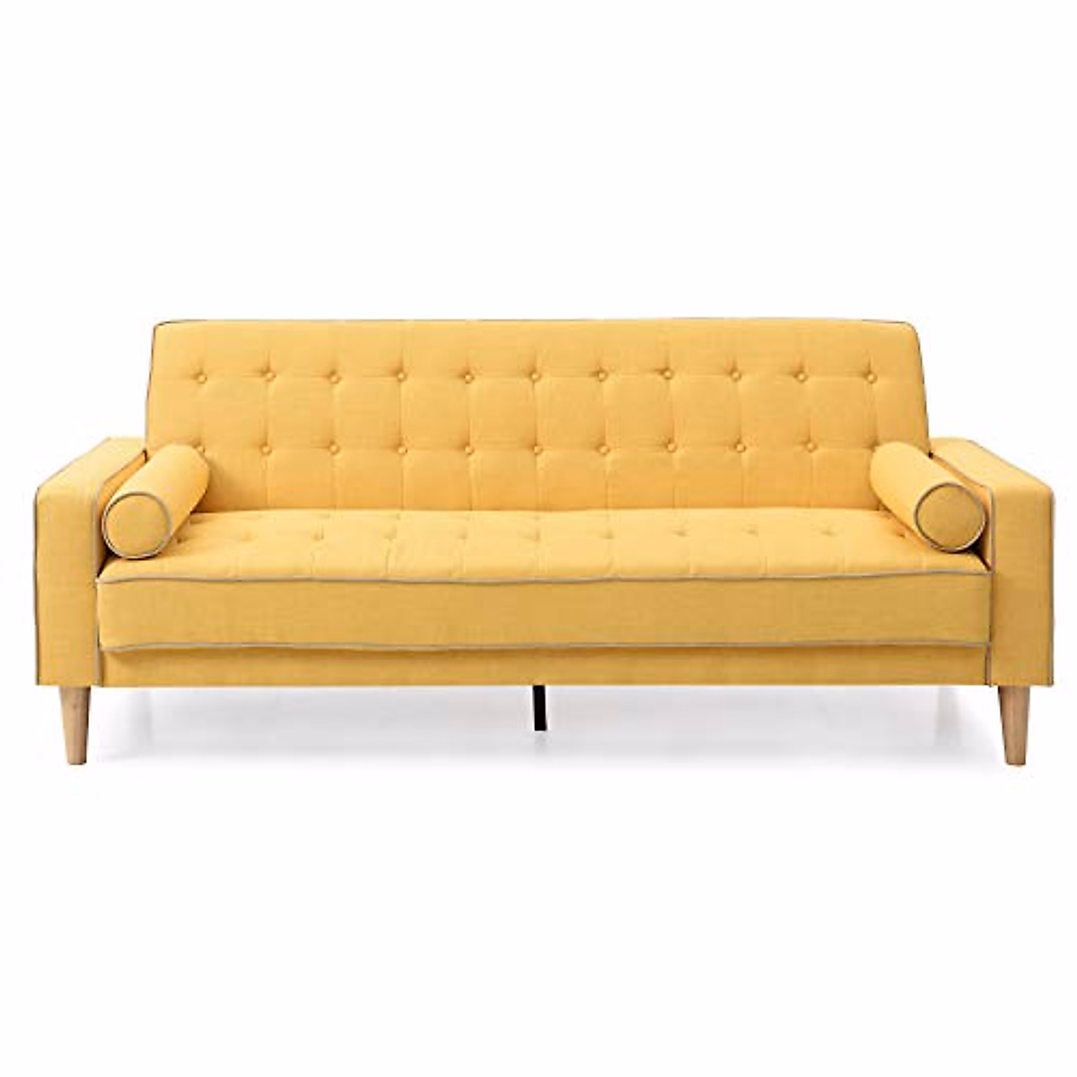 Glory Furniture Futon Sofa Bed, Yellow