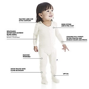 KicKee Pants Print Footie with Zipper (Infant) Quail Button Mushrooms 9-12 Months (Infant)