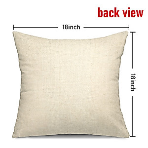 YGEOMER 18x18 Spring Pillow Covers, Set of 4 Pillow Covers, Spring Summer Farmhouse Outdoor Pillow Covers Green Garden Linen Cushion Case for Home Decor