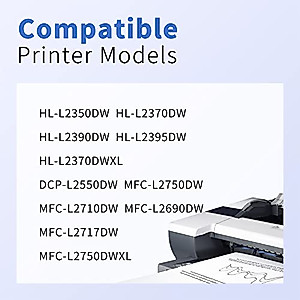 TN770 Toner Cartridge Replacement for Brother TN770 TN760 TN-770 TN 770 Black Toner for HL-L2350DW HL-L2370DW HL-L2395DW HL-L2390DW MFC-L2710DW MFC-L2750DW DCP-L2550DW Printer 2 Pack TN770 Toner