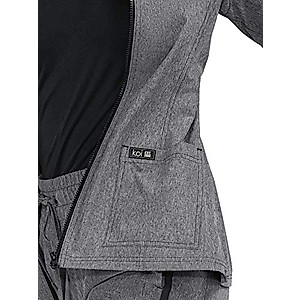 KOI Basics KOI450 Women's Scrub Jacket Heather Grey XL