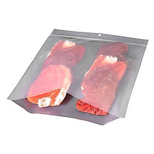 Vacuum Chamber Zipper Pouches - 4 Mil - 1000/CS - Bottom Fill with Hang-hole (8 x 12)