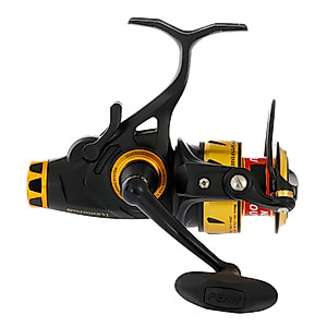 PENN Spinfisher VI Live Liner Spinning Inshore Fishing Reel, HT-100 Front Drag, Max of 15lb | 6.8kg, Built with Carbon Fiber Washers, 2500, Black Gold