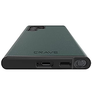Crave Dual Guard for Samsung Galaxy S22 Ultra Case, Shockproof Protection Dual Layer Case for Samsung Galaxy S22 Ultra, S22 Ultra 5G - Forest Green