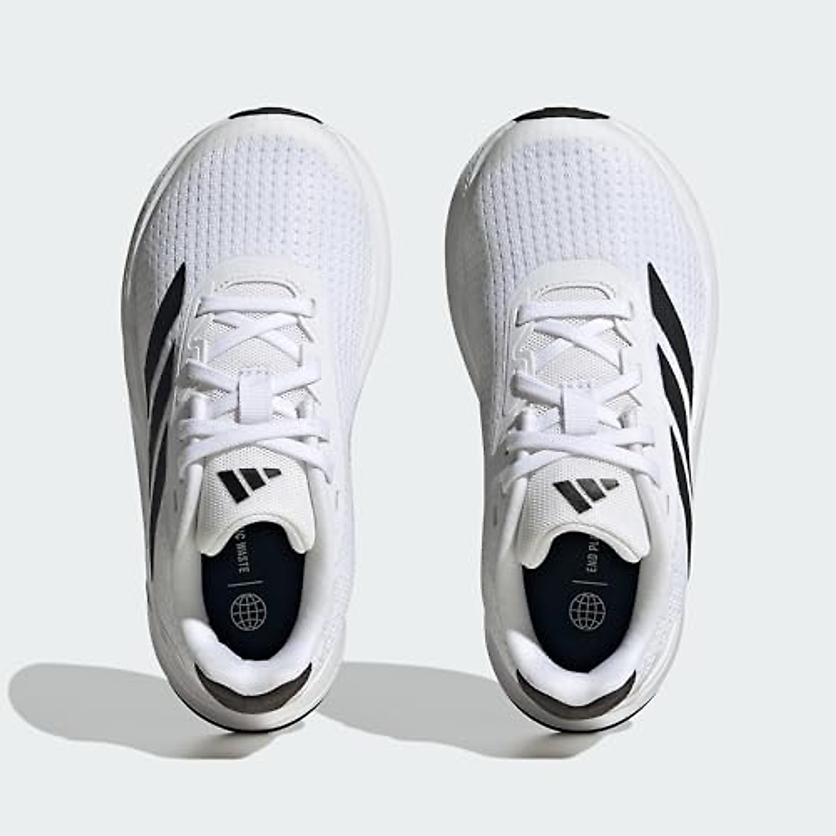 adidas Duramo SL Sneaker, White/Core Black/Grey, 2 US Unisex Little Kid