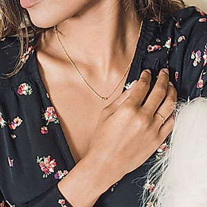 Honeycat Bezel Solitaire Ring in Gold, Rose Gold, or Silver | Minimalist, Delicate Jewelry (Silver, 8)