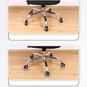 FeltCasterCup, Concave Design ChairWheelFeltPad Rectangle for Hardwood Floor