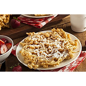 Funnel Cake Kit Deluxe Bundle- Includes Funnel Cake Mix, Ring, Dredge, and 1lb Confections Sugar - Funnel Cake Maker Machine - Carnival Food Makers