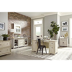 Sauder Edge Water Lateral File, Chalked Chestnut finish