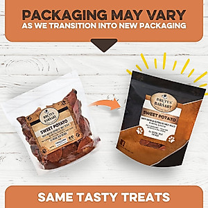 Sweet Potato Slices - Dog Treats - Single Ingredient Grain Free for Dogs, Best High Anti-Oxidant Healthy 100% Natural Thick Cut Dried Sweet Potato Dog Treats With No Added Preservatives (8oz)