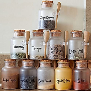 276 Pcs Clear Pantry Labels Set with 125pcs Blank Labels, DIY Food Label Sticker, Water Resistant & Oil Resistant, Pantry Labels for Food Containers, Jars for Flour, Sugar, Oat(Size:401pcs)