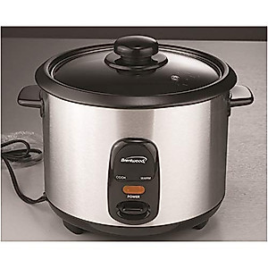 Brentwood Rice Cooker, 8-Cup, Stainless Steel,TS-15,2