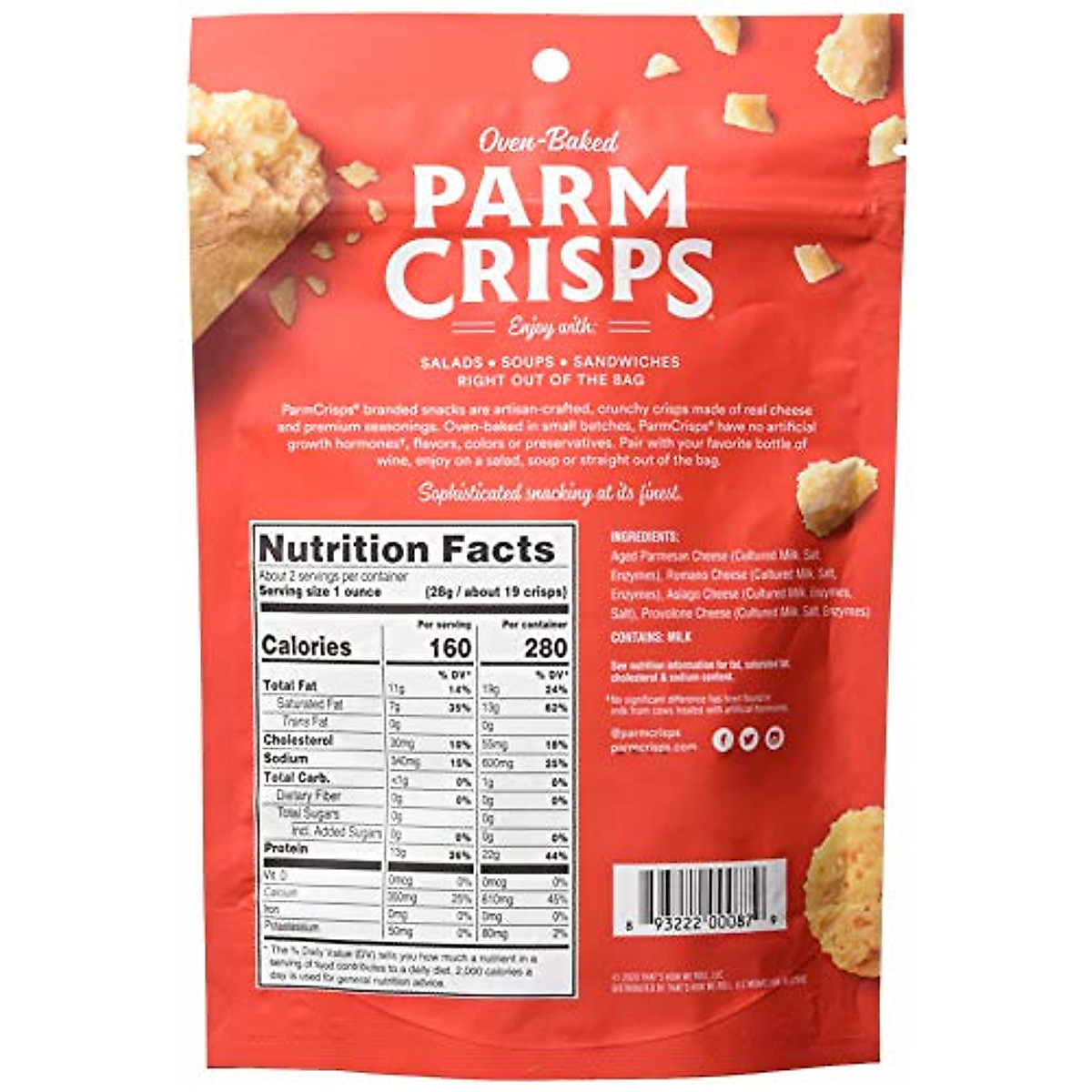 PARMCRISPS Four Cheese Crisps, 1.75 OZ