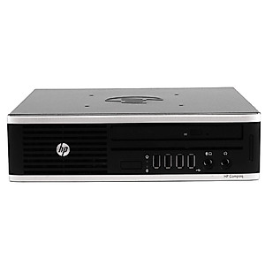 HP Elite 8200 Ultra Small Space Saving PC Desktop Computer, Intel Quad Core i7, 8GB RAM, 500GB HDD, Windows 10 Pro, New 16GB Flash Drive, Wireless Keyboard & Mouse, DVD, WiFi (Renewed)