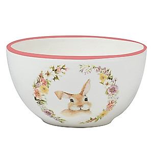 Certified International Easter Garden 26 oz. Ice Cream/Dessert Bowls, Set of 4 Assorted Designs, Multicolored